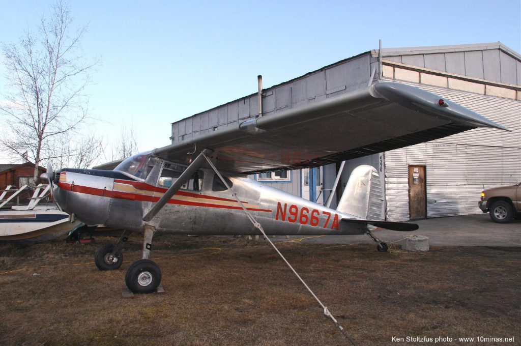 Cessna 140A N9667A with STOL kit, at Lake Hood, Anchorage, AK, 4-10 (2 ...